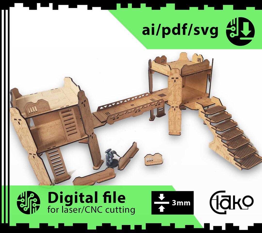 Zestaw Terenu Do Gry Planszowej Warhammer 40K, Infinity, Stargrave 28 ...