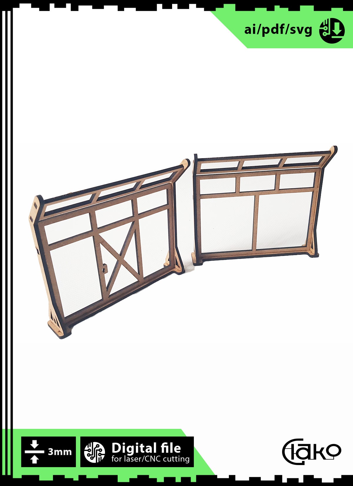 Seciurity Fence 28mm Laser Cut File MDF Tabletop Wargaming Warhammer ...