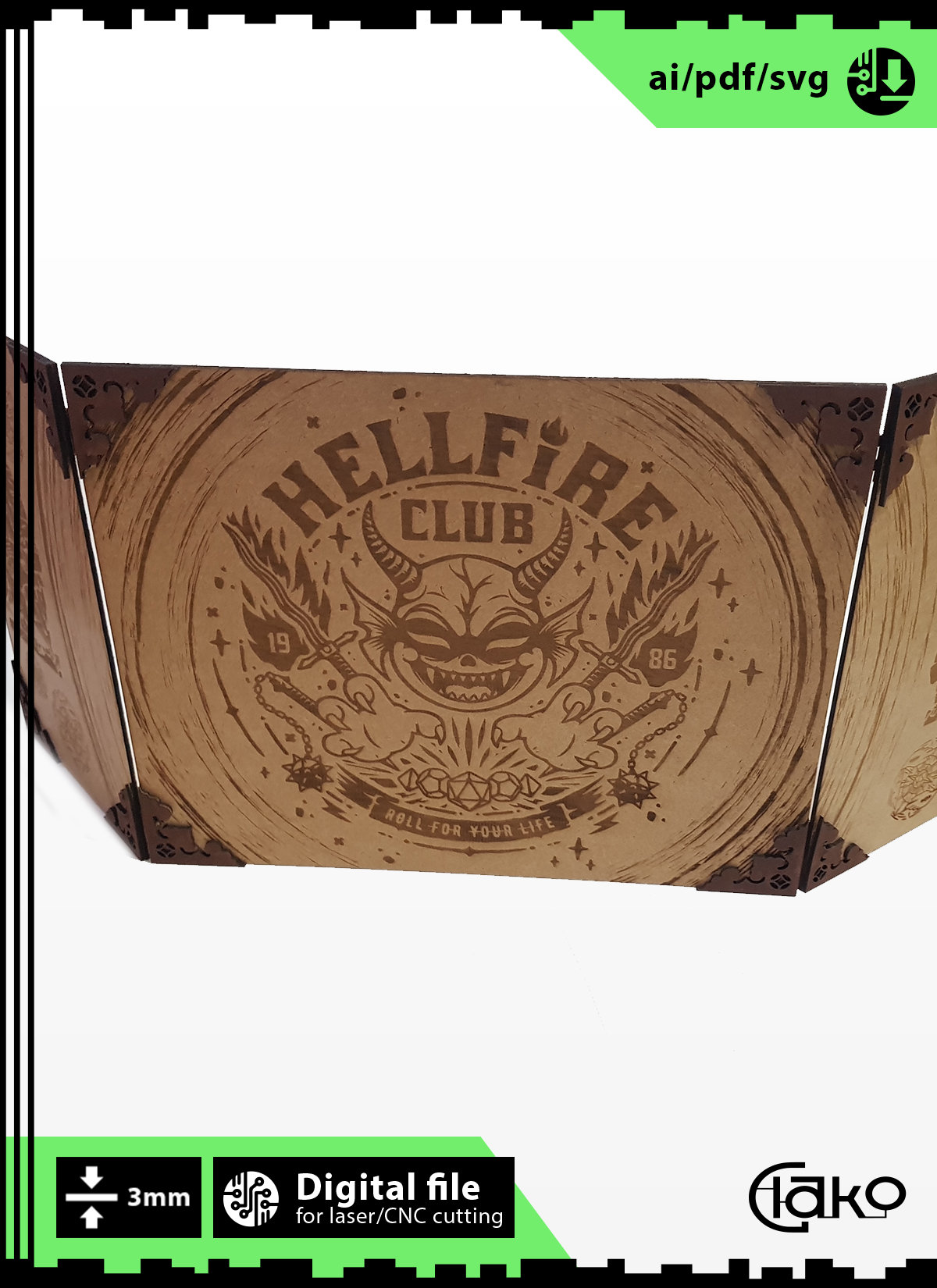 Dungeons and Dragons Dm Screen > Laser Cut File SVG, AI, PDF - Etsy