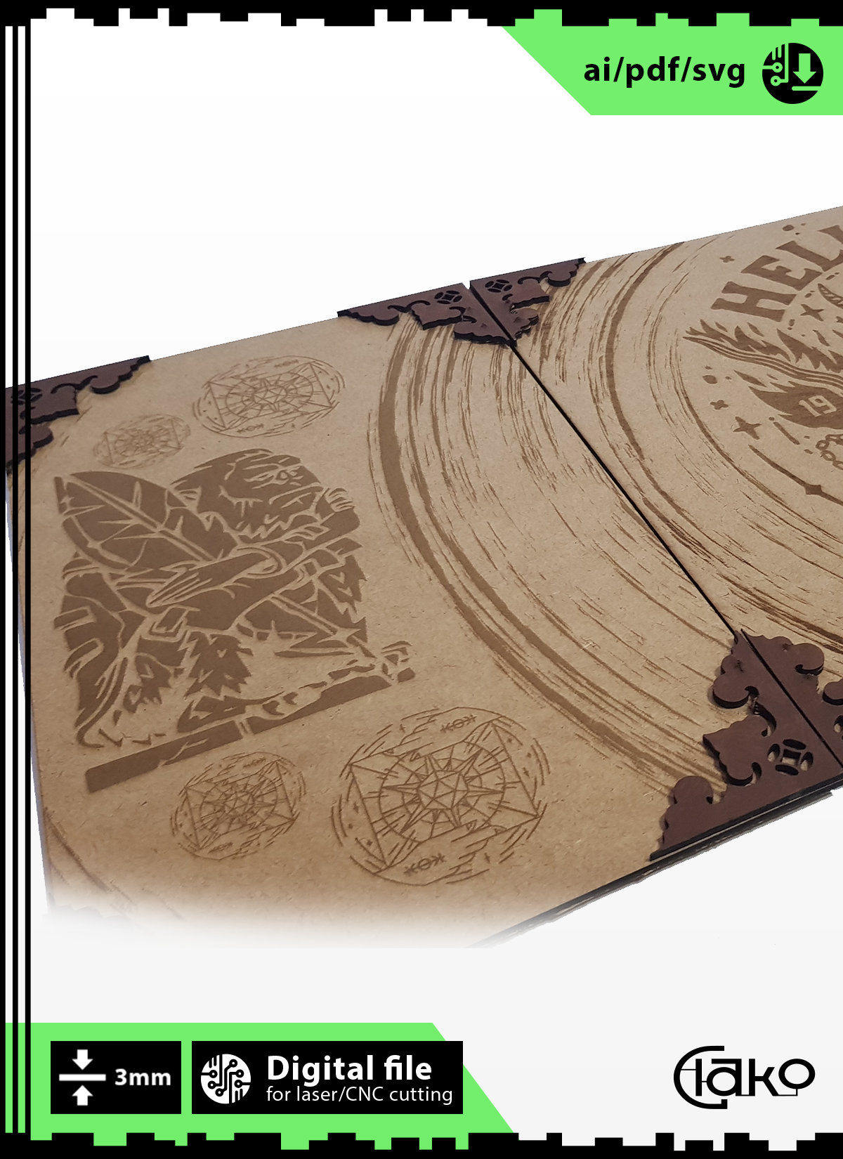 Dungeons and Dragons Dm Screen > Laser Cut File SVG, AI, PDF - Etsy