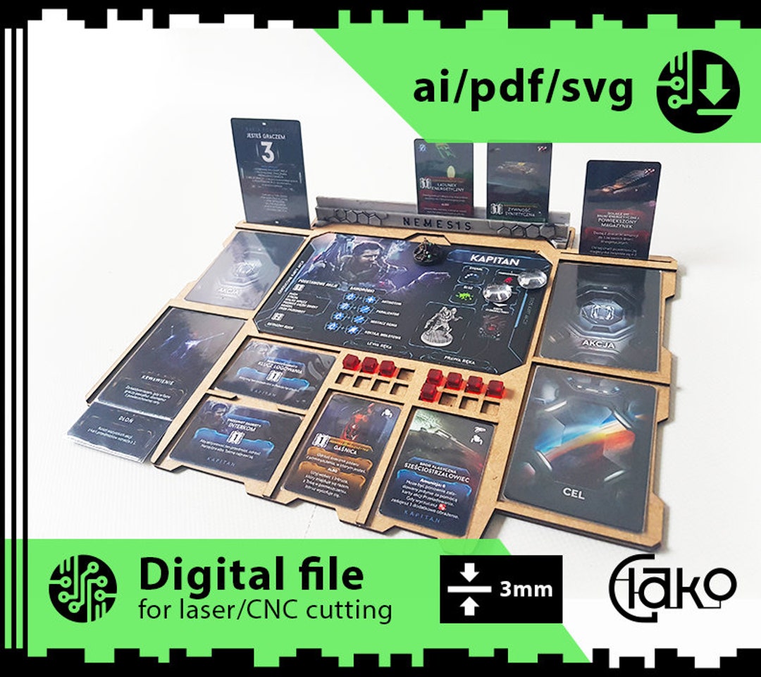 Nemesis Players Board Count 3mm > Laser Cut File SVG, AI, PDF - Etsy