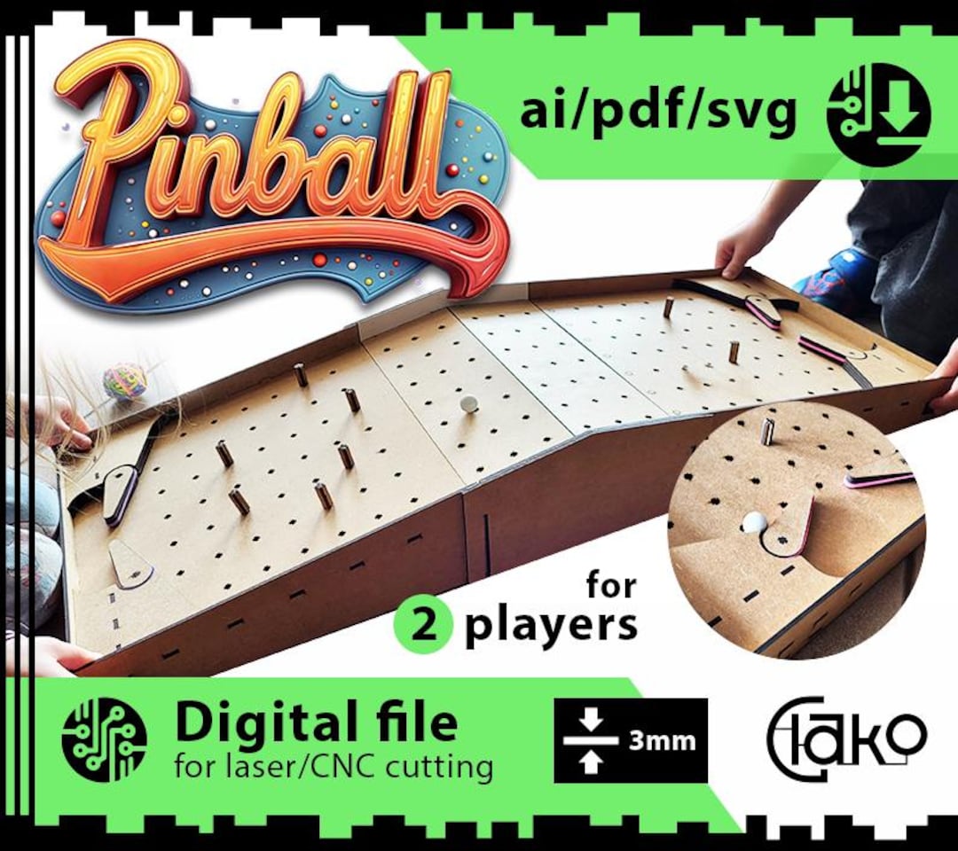 Pinball para 2 jugadores, totalmente personalizable > Archivo cortado ...