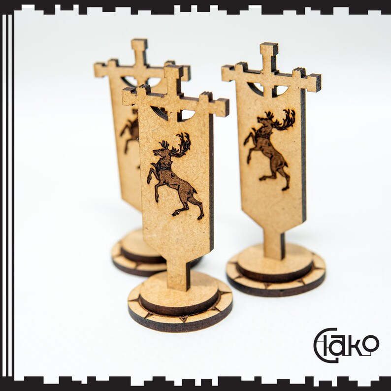 Activation Tokens Banners- Song of Ice and Fire - Laser Cut File SVG ...