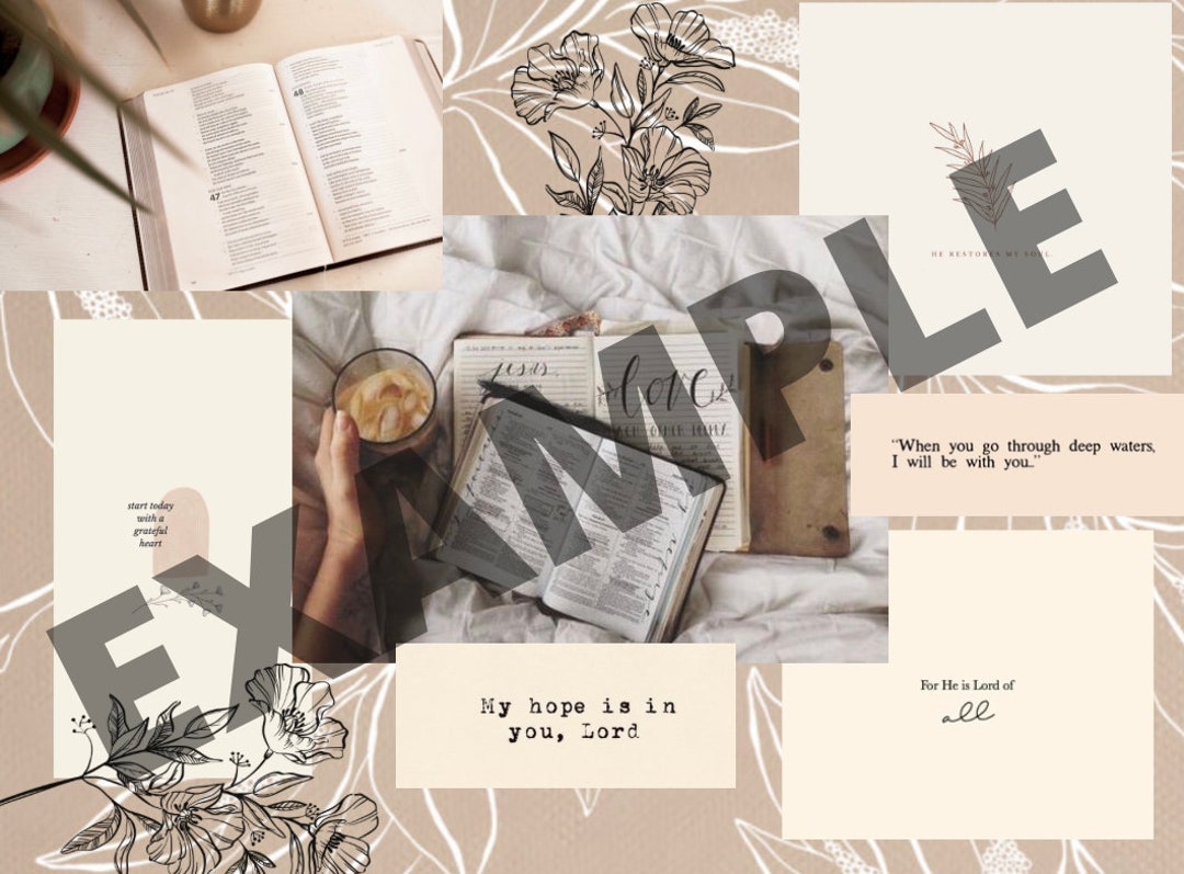 Neutral Desktop Wallpaper/collage Wallpaper/christian Wallpaper - Etsy