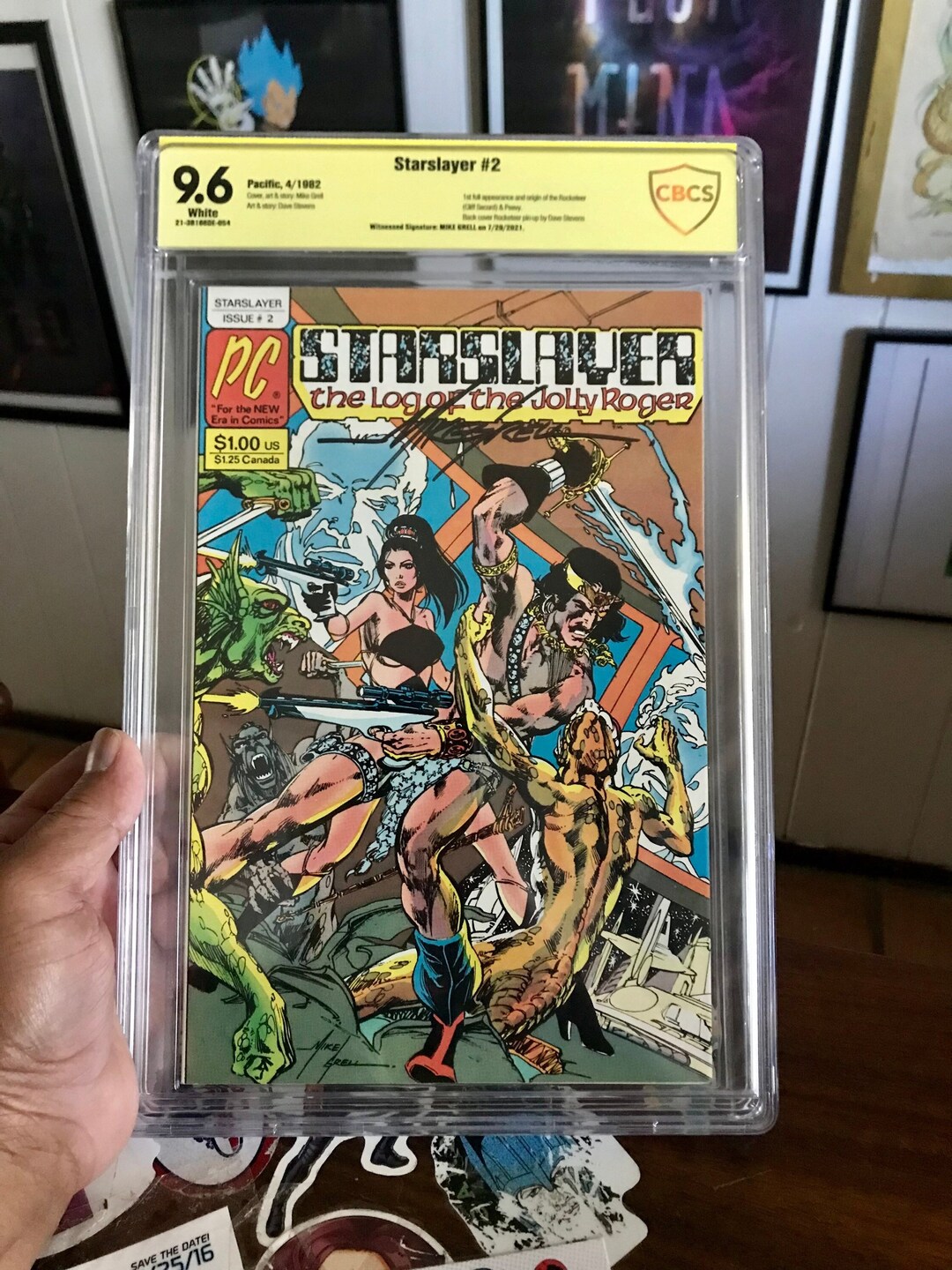 Starslayer #2 CBCS 9.6 1st Full Appearance and Origin of the Rocketeer ...