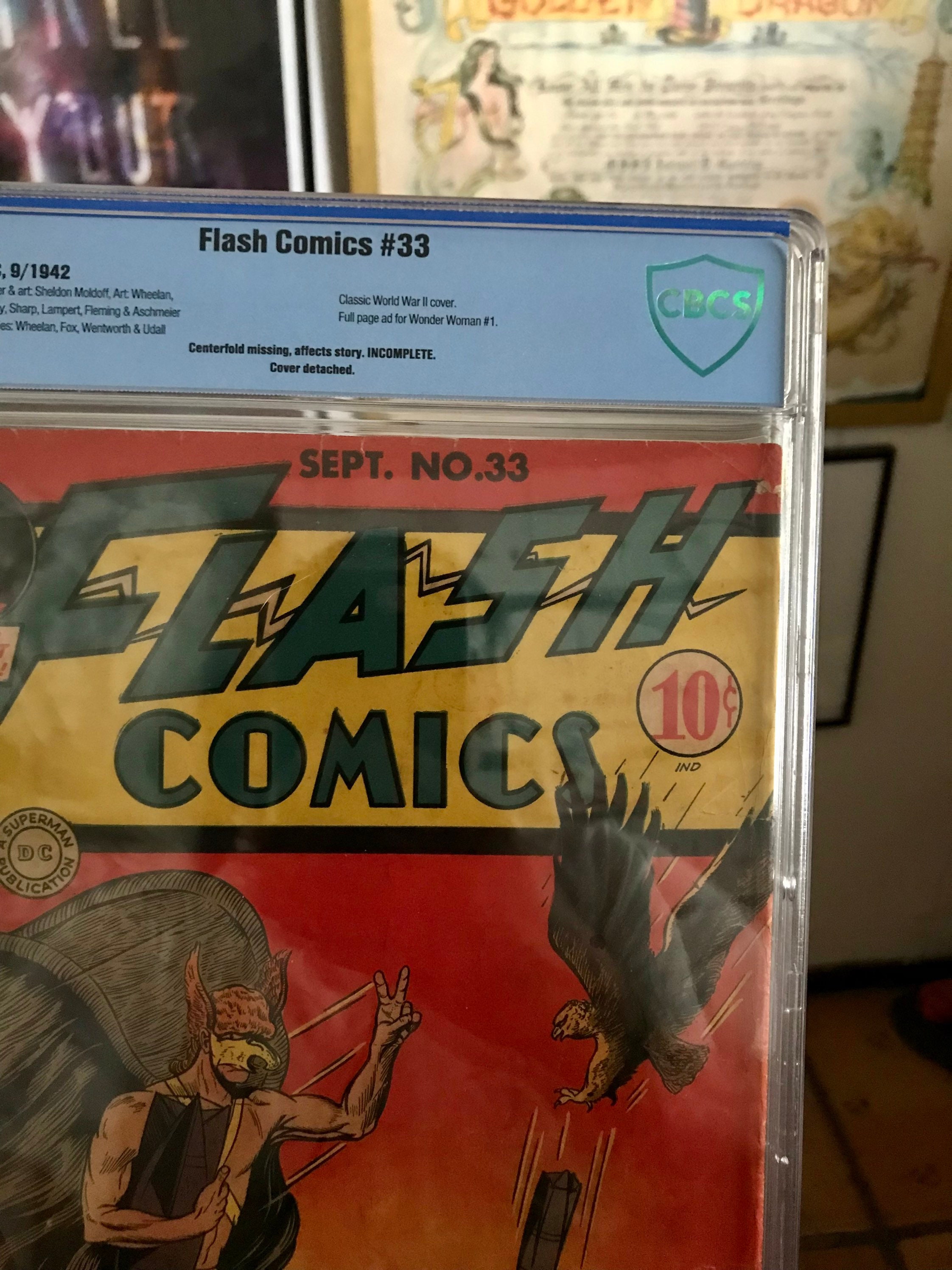 Flash Comics 33 CBCS 0.5 Classic World War II Cover First Appearance ...
