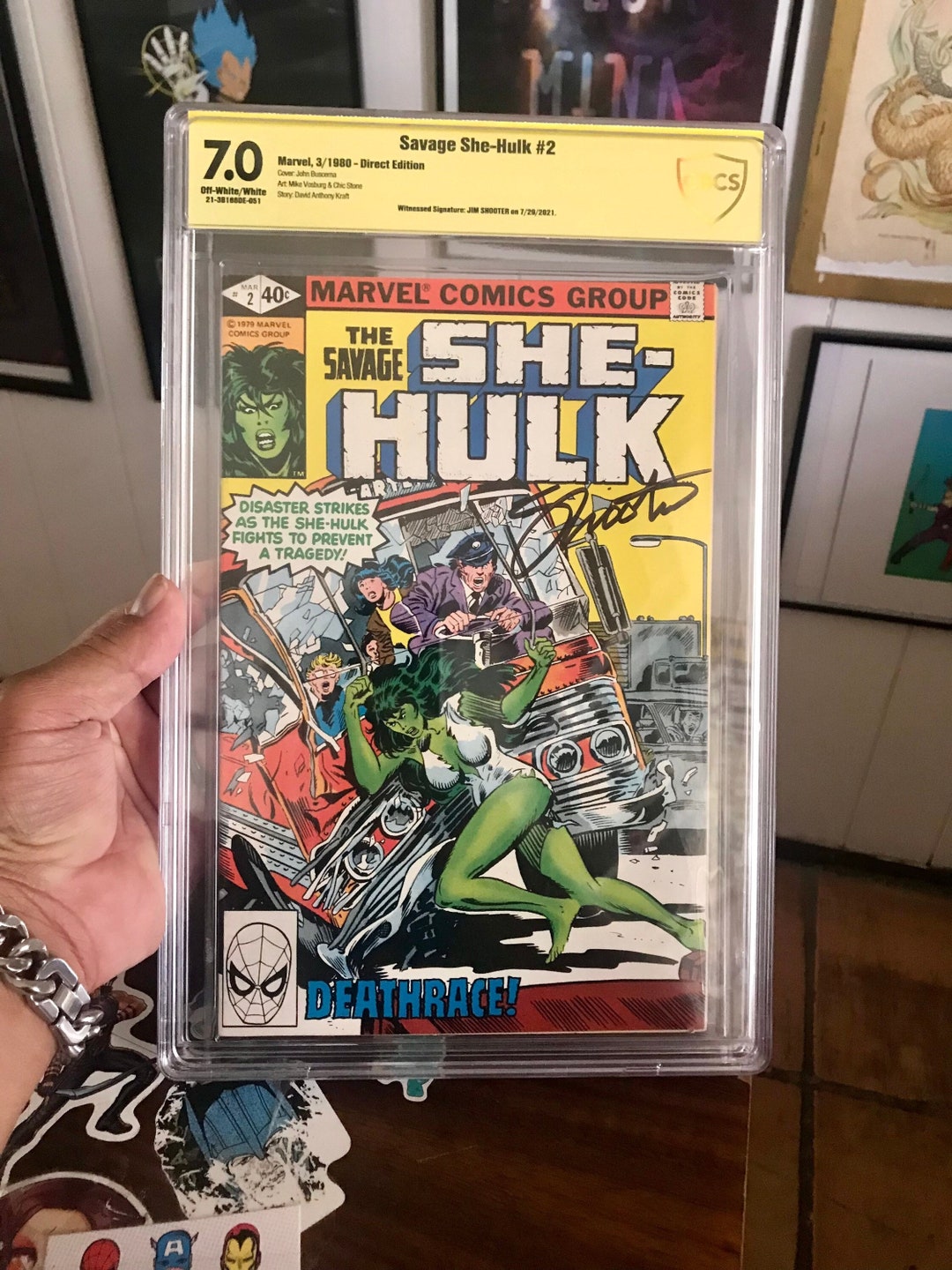 The Savage She Hulk #2 CBCS 7.0 Signature Series off White White Pages ...