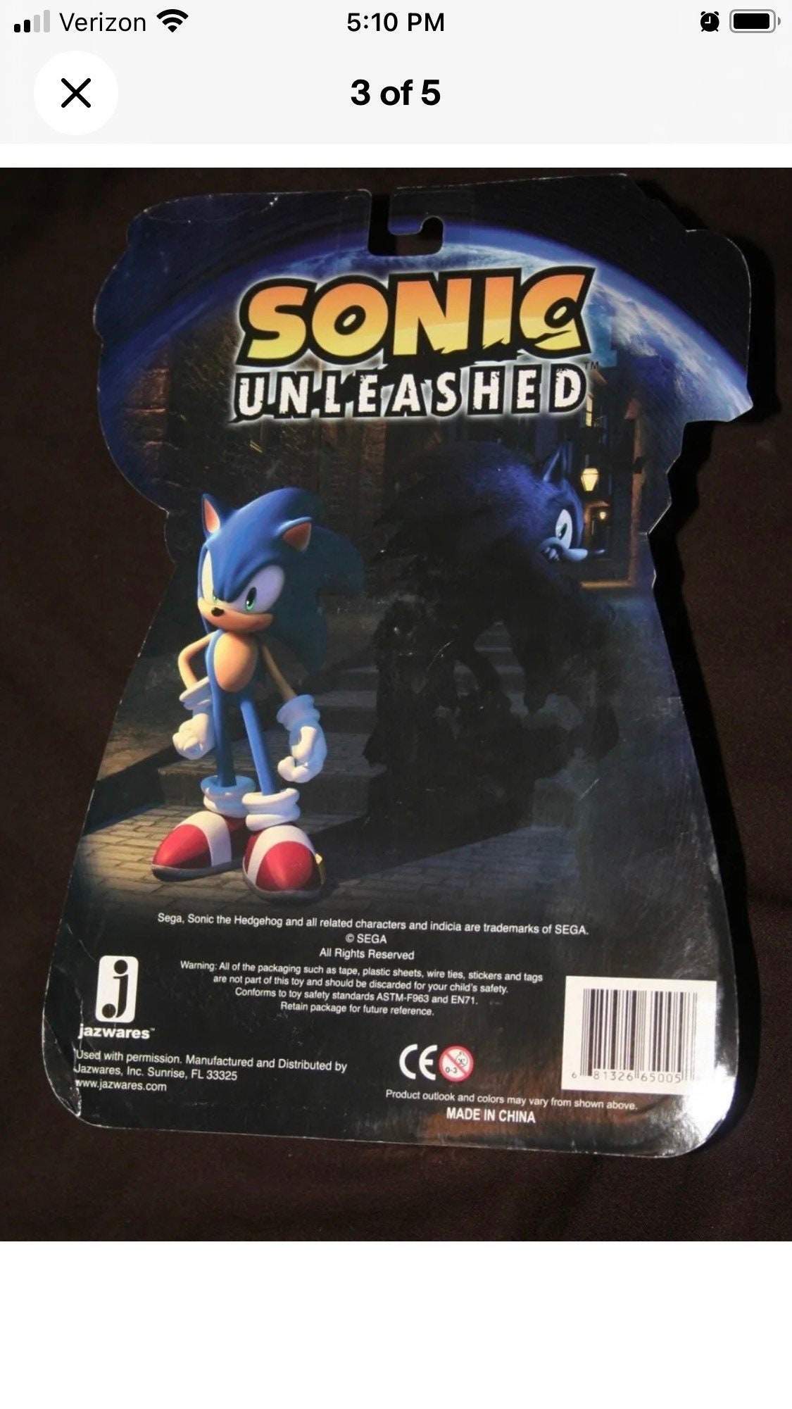 Sonic Unleashed Toys