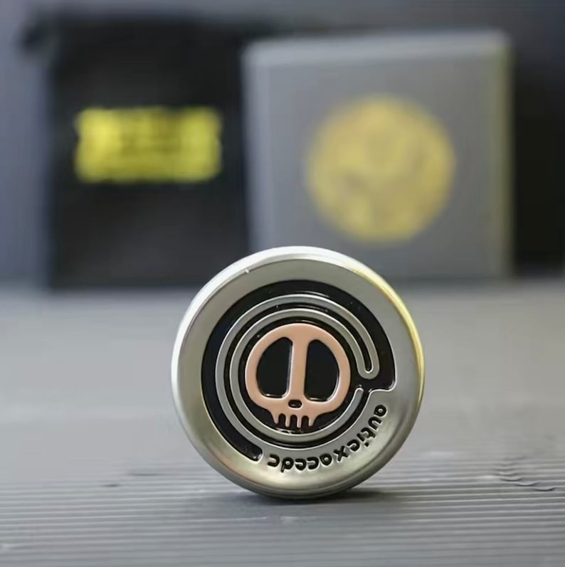 EDC Fidget Toy POP Fidget Coin PAPA Coin Office Decompression - Etsy