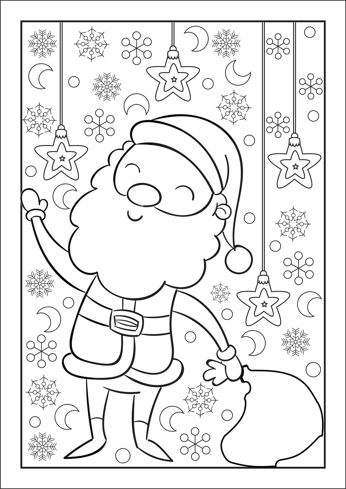 Christmas Coloring Pages | Santa | Christmas Tree | Presents | Children ...