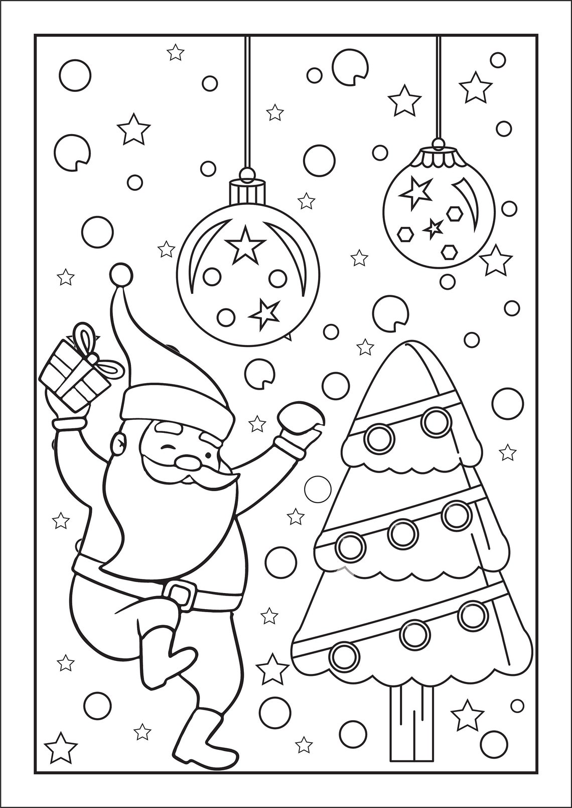 Christmas Coloring Pages | Santa | Christmas Tree | Presents | Children ...