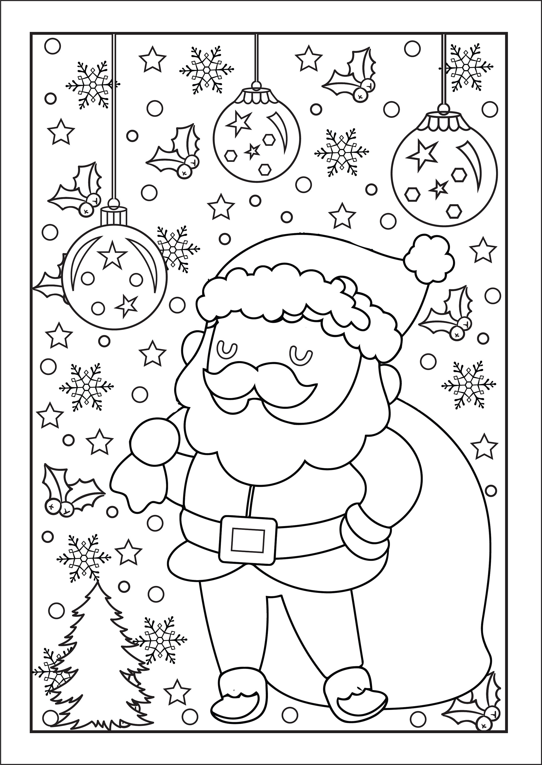 Christmas Coloring Pages | Santa | Christmas Tree | Presents | Children ...