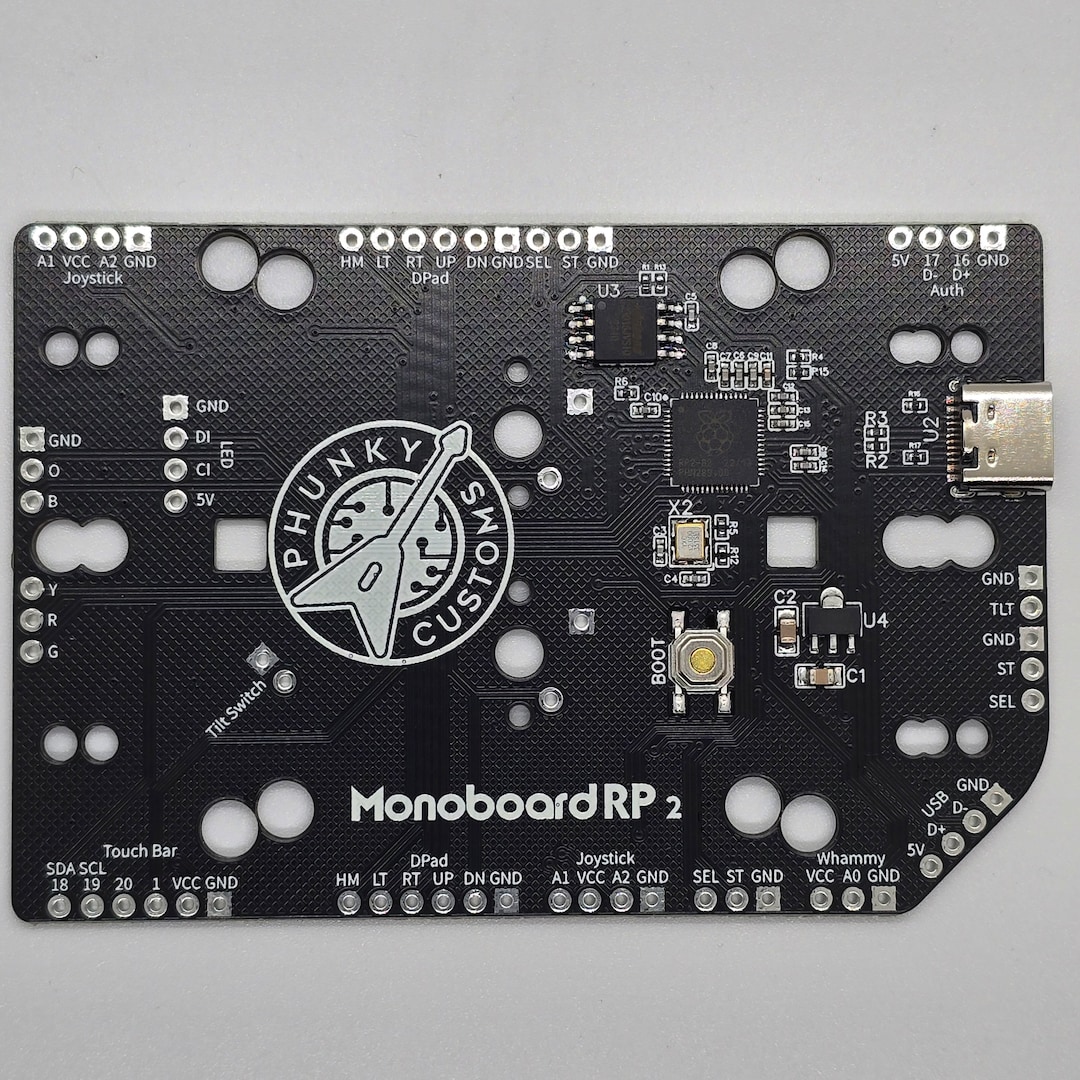 Monoboard RP RP2040 Integrated PCB for Easy Guitar Controller Modding ...
