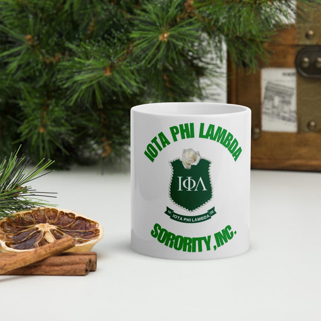 Iota Phi Lambda White Glossy Mug - Etsy