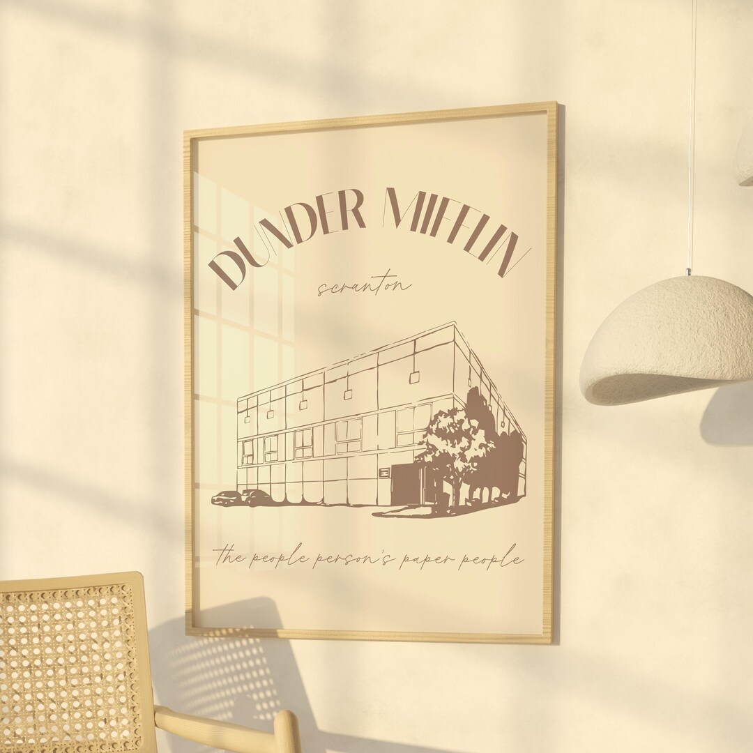 The Office Dunder Mifflin Scranton Pam's Painting Wall Art Digital ...