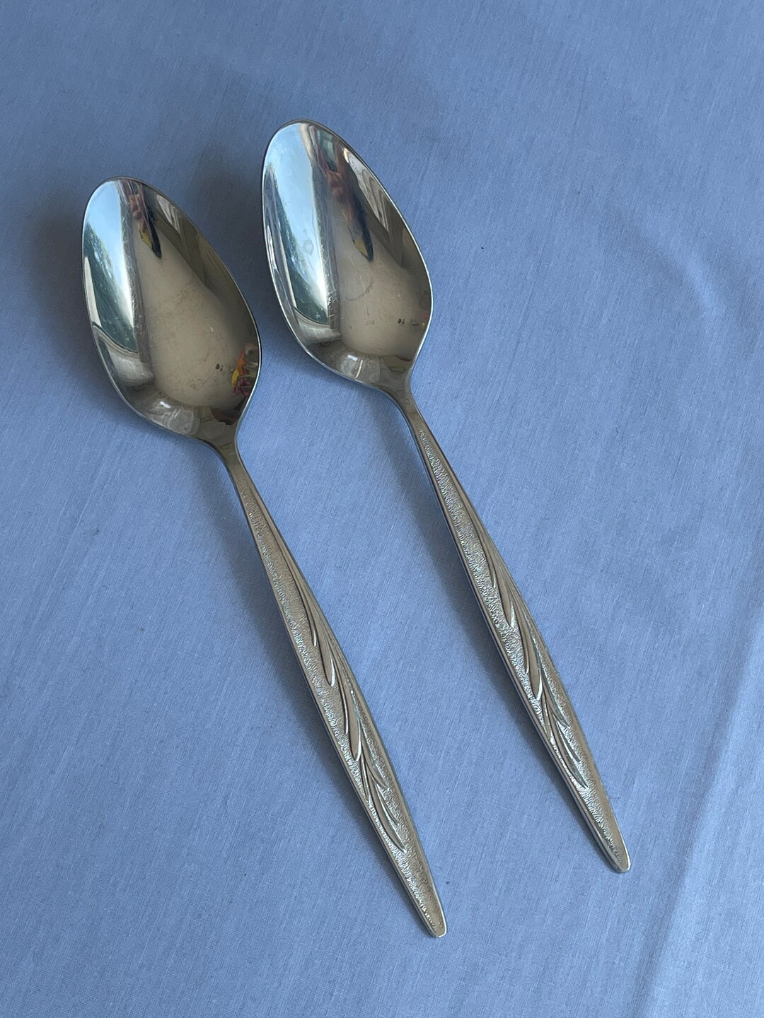 Set of 2 Vintage 1847 Rogers Bros Stainless Still Salad or Dessert ...