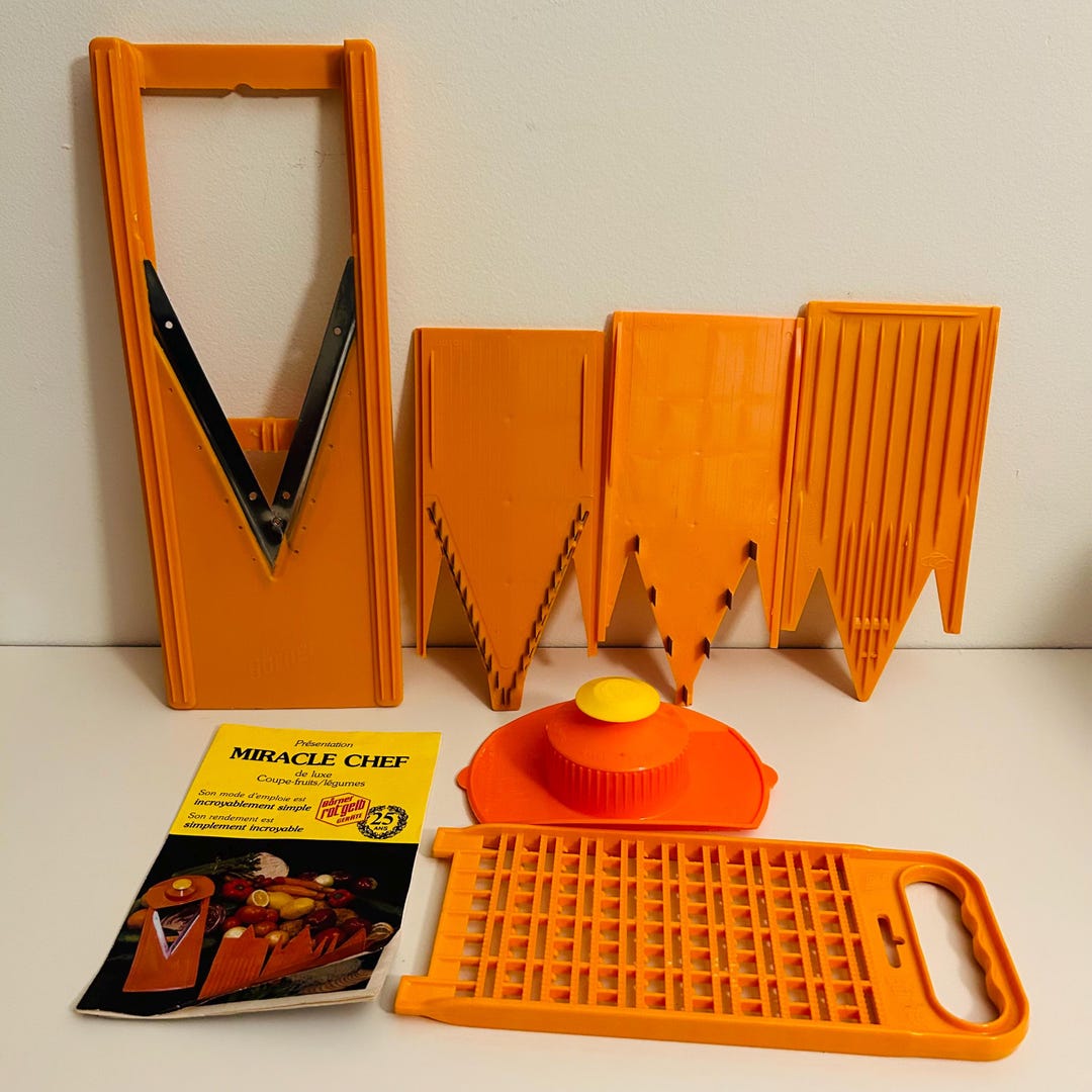Vintage Original Borner V-slicer Miracle Chef Deluxe Fruit and ...