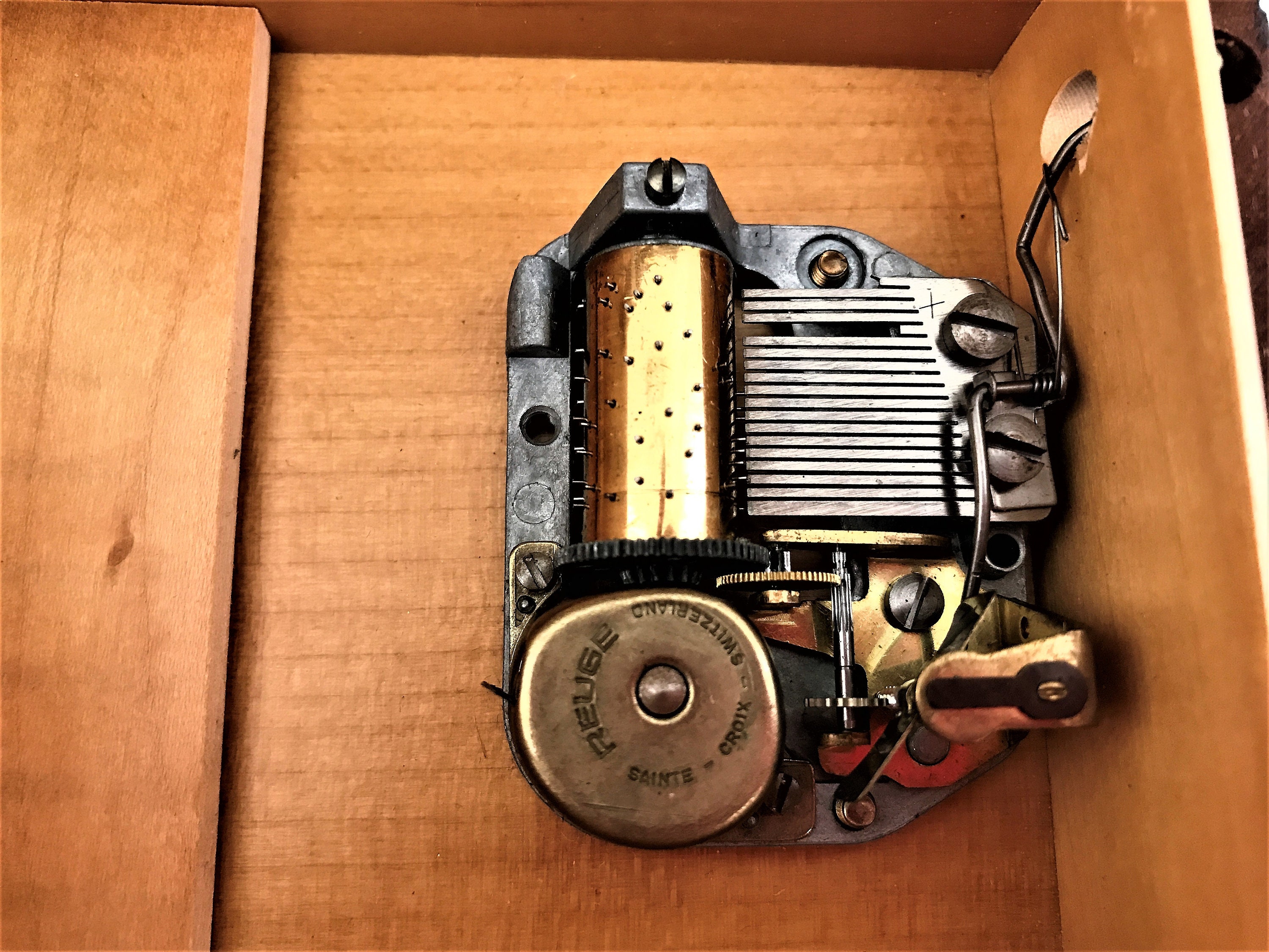 Vintage Reuge Music Box, Reuge Jewelry Music Box, Reuge Treasure Music ...