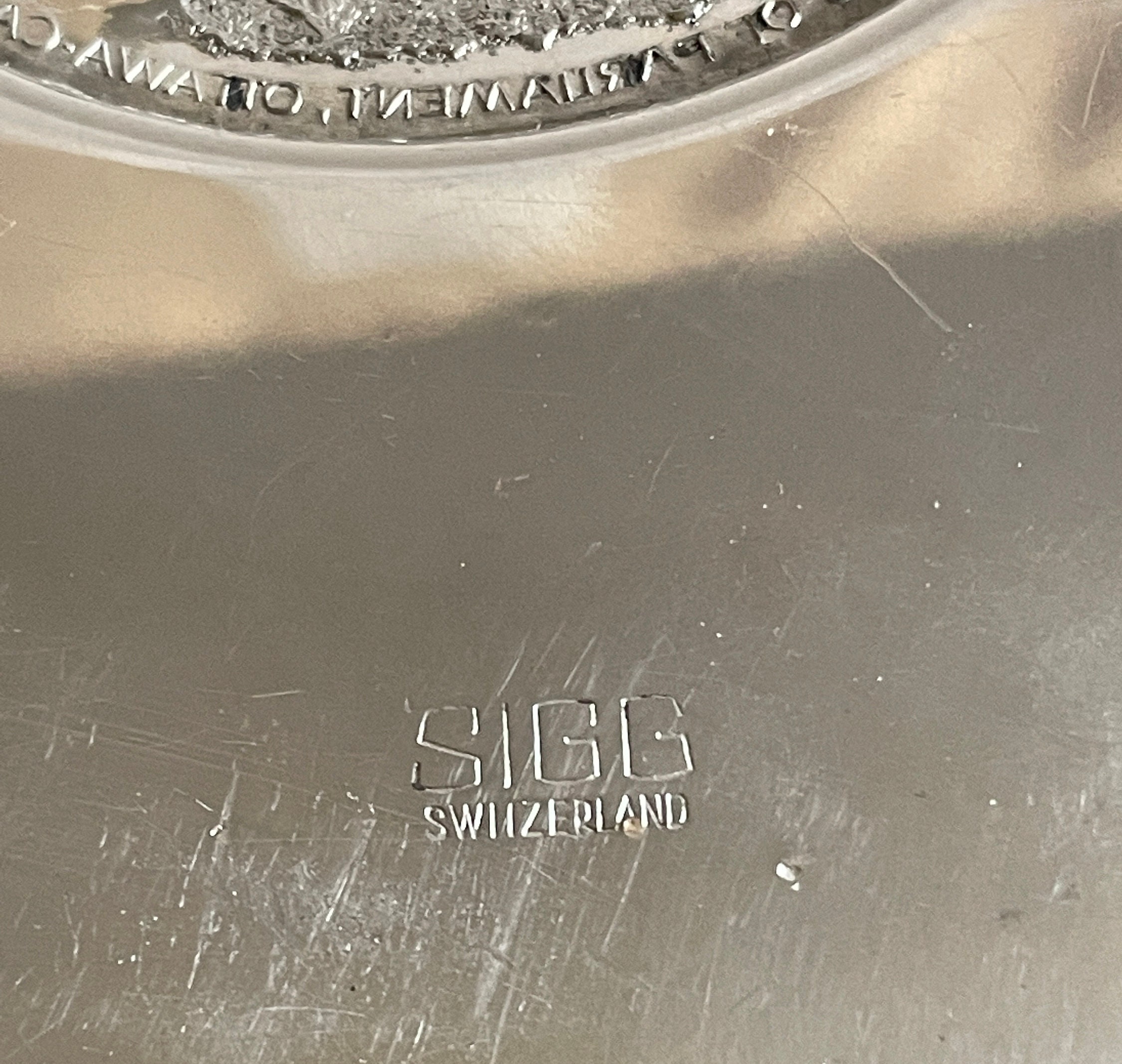 Vintage SIGG Switzerland Hand Hammered Wall Decor, Vintage Wall Art ...