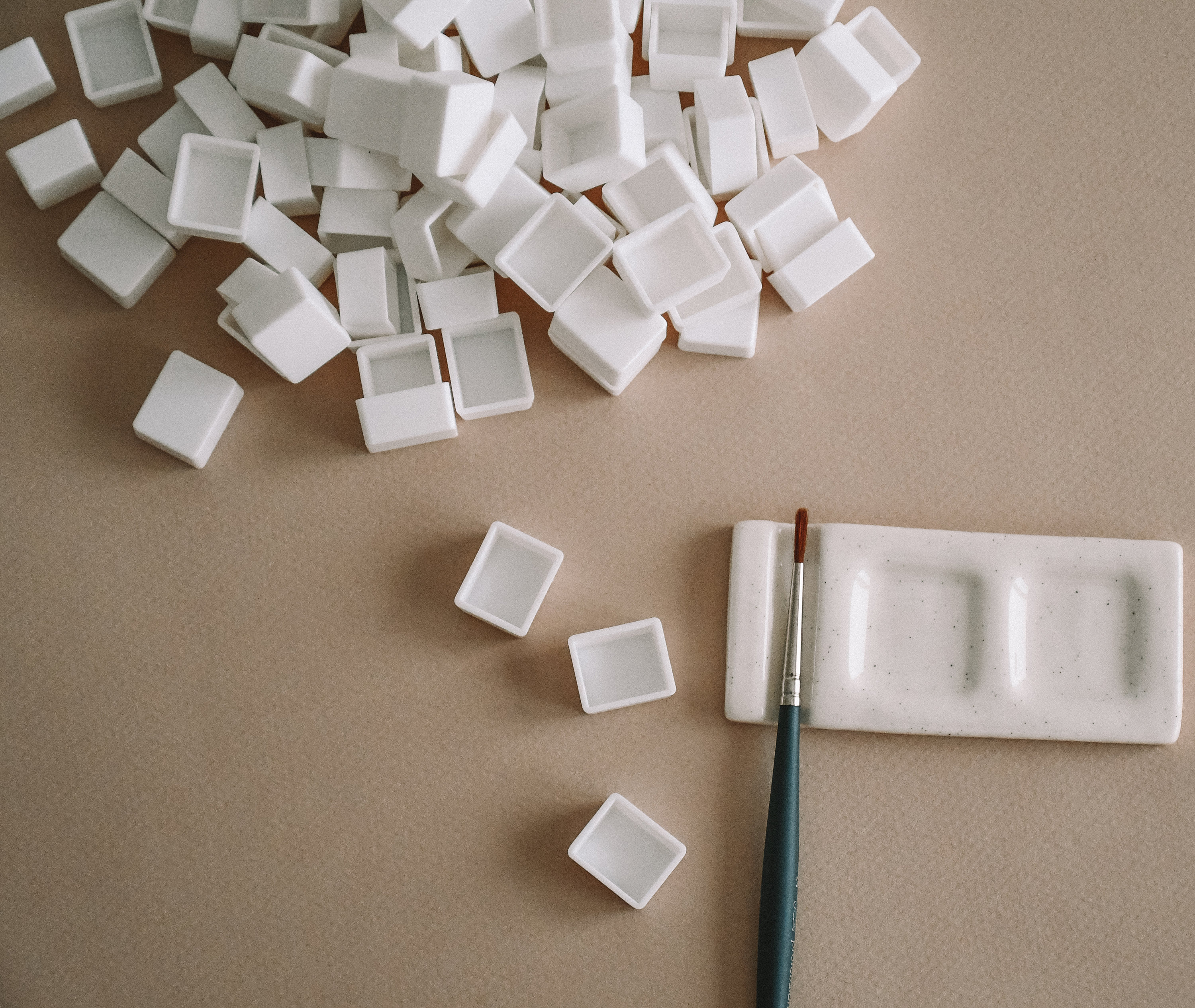 Empty Watercolor Half Pans, Mini Watercolor Pans, Half Pans Pack of 12 ...