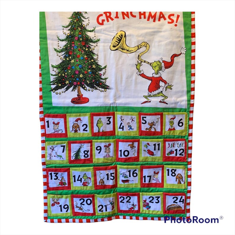 Grinch Reuseable Christmas Countdown/advent Calendar - Etsy