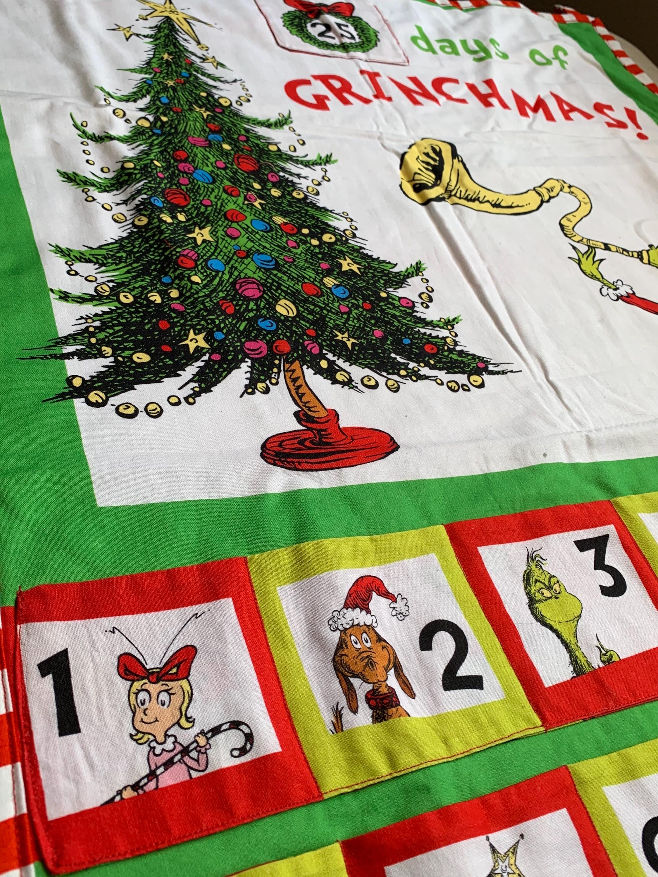 Grinch Reuseable Christmas Countdown/advent Calendar - Etsy