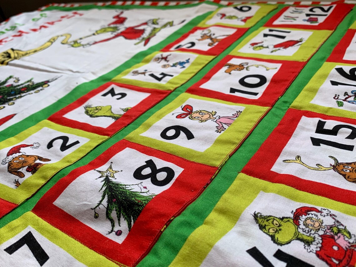 Grinch Reuseable Christmas Countdown/advent Calendar - Etsy