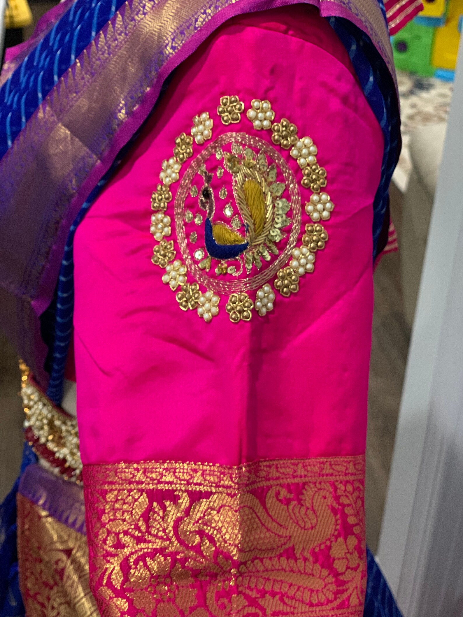 On Sale Traditional Half Saree/langa Voni With Maggam Work - Etsy