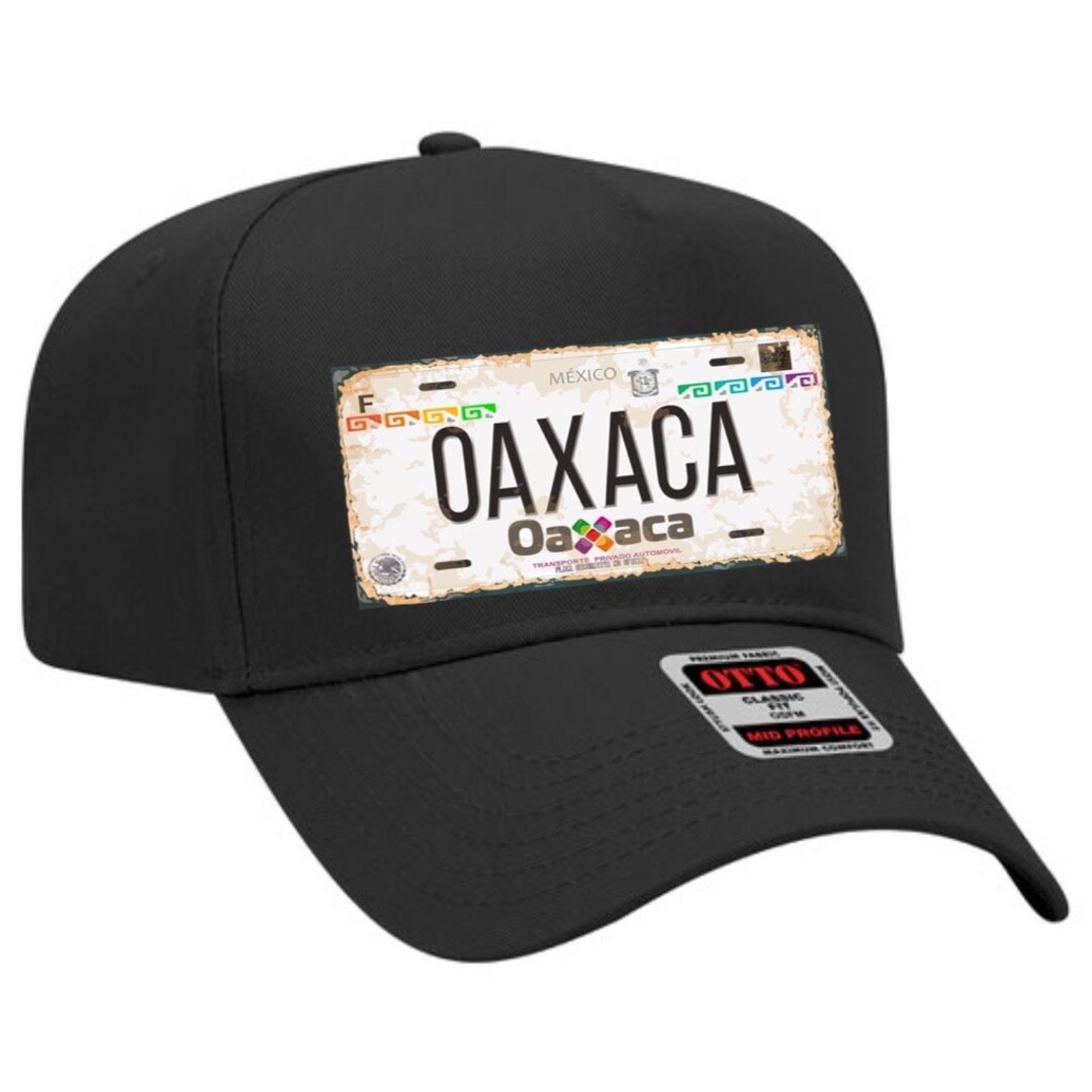 Oaxaca Mexico Plate Placa De Mexico Baseball Cap Hat Snapback Custom ...