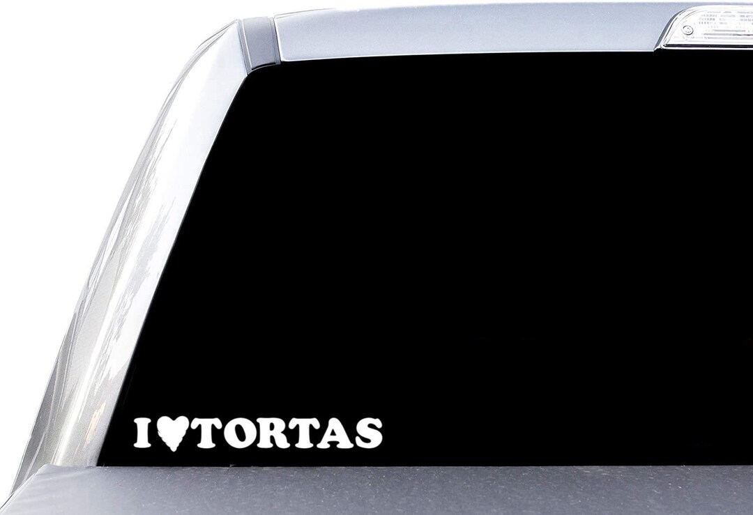 I Heart Tortas Vinyl Decal Outdoor Window Sticker, Laptop Sticker Car ...