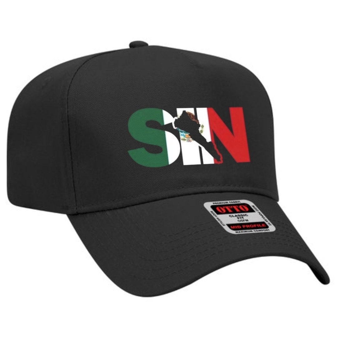 Sinaloa SIN Mexico Flag Color Baseball Cap Hat Snapback Custom Unisex ...