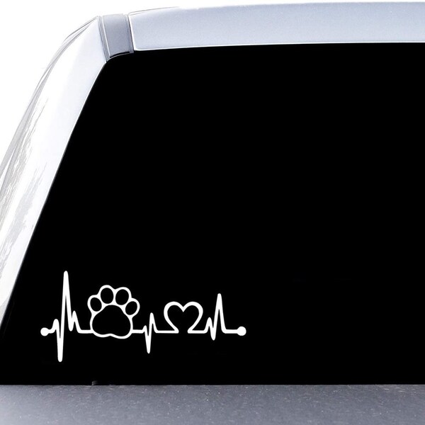 Heart Beat Decal - Etsy