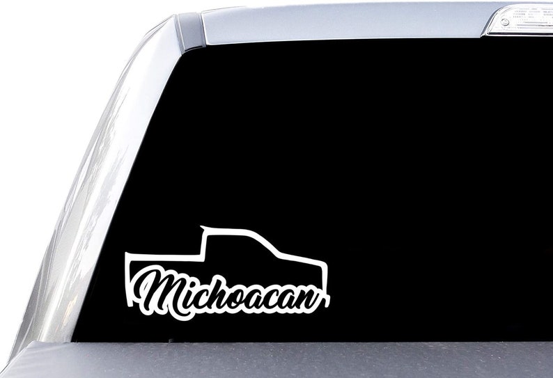 Michoacán Truck Outline Sticker Vinyl Decal Outdoor Window Decal ...