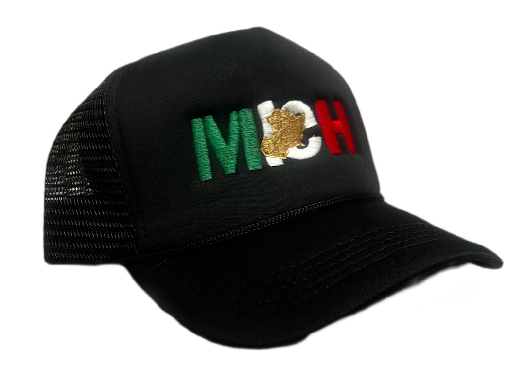 Michoacán MICH Mexico Flag Color Embroidered Trucker Hat Cap - Etsy