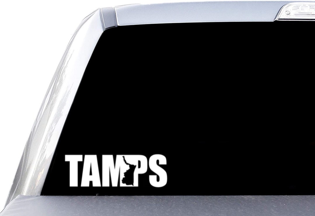 Tamaulipas ‘TAMPS’ Outdoor Window Decal Sticker, Laptop Sticker Car ...