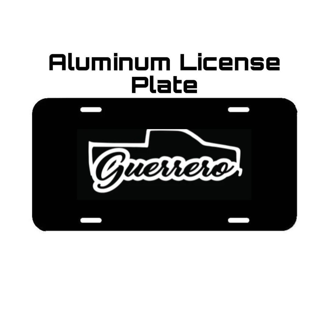 Guerrero Truck Outline Aluminum License Plate - Etsy