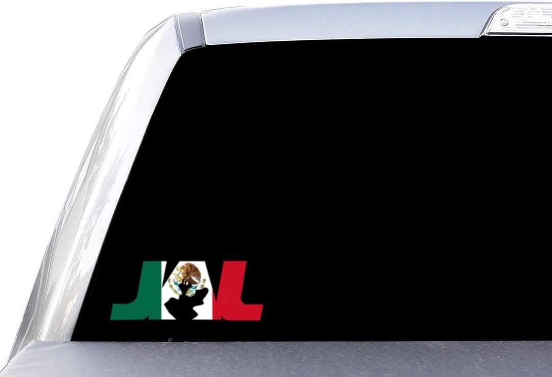 Jalisco JAL Mexican Flag Colors Sticker Vinyl Decal - Etsy