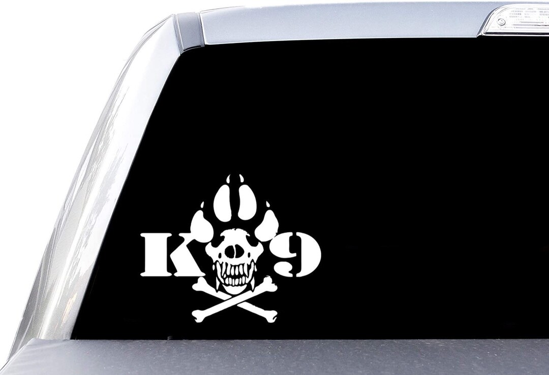 K-9 Paw Sticker Vinyl Decal - Etsy