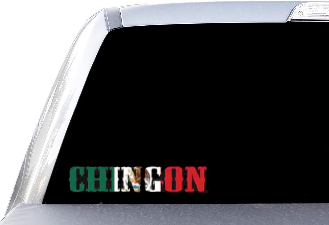 Chingon Mexican Flag Colors Sticker Vinyl Decal - Etsy