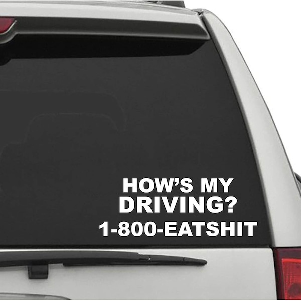 Hows My Driving Sticker - Etsy