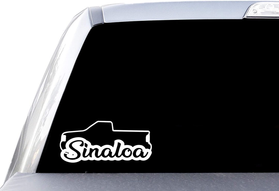 Sinaloa Truck Outline Sticker Vinyl Decal - Etsy