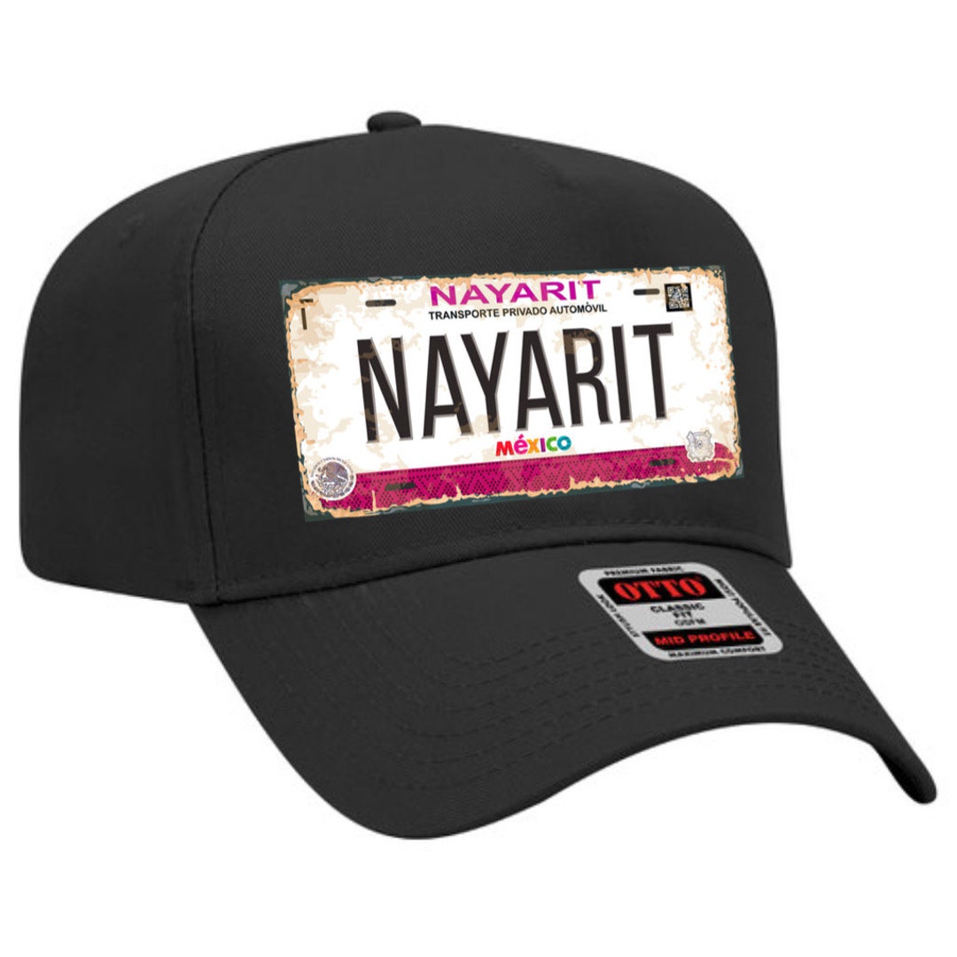 Nayarit Mexico Plate Placa De Mexico Baseball Cap Hat Snapback Custom Unisex One Size Fits All ...