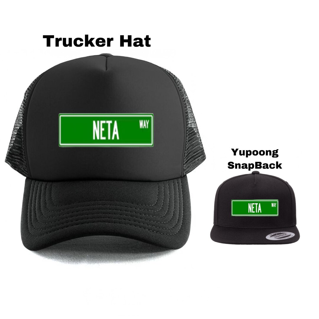 Neta Way Street Sign Logo Trucker Mesh Style Flatbill Snapback - Etsy
