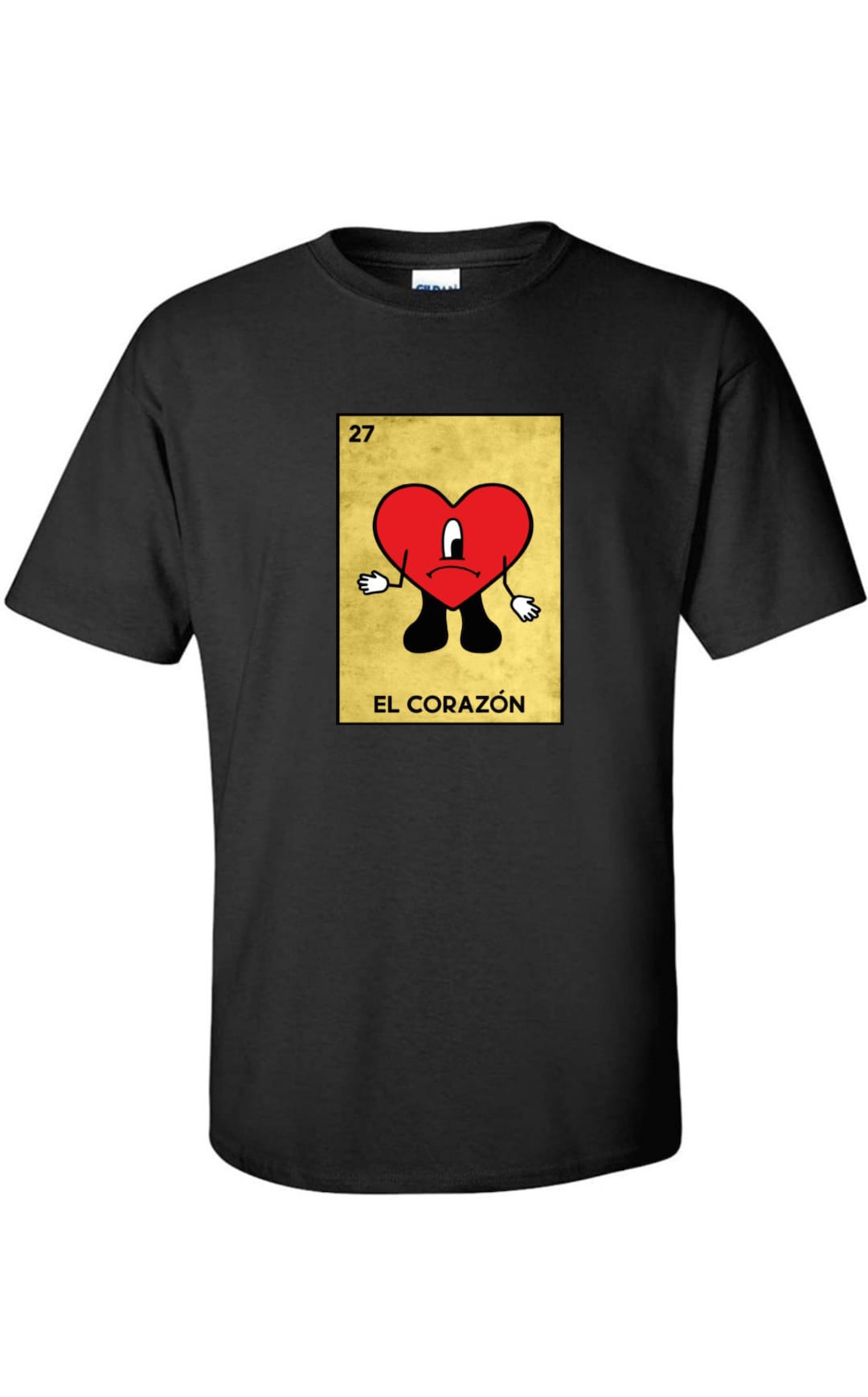 El Corazon Loteria Card Custom Unisex T-shirt - Etsy