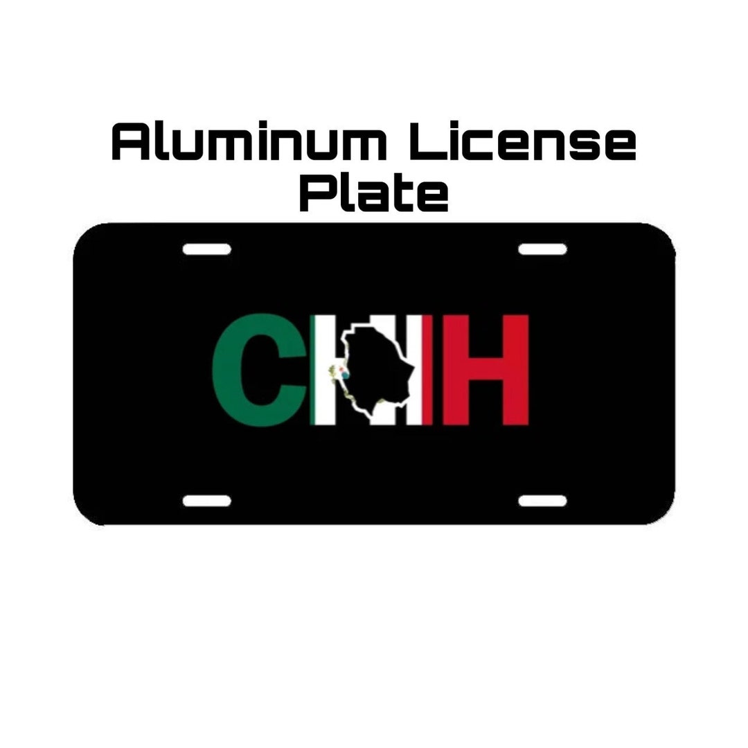 Chihuahua CHIH Mexico Flag Color Aluminum License Plate - Etsy