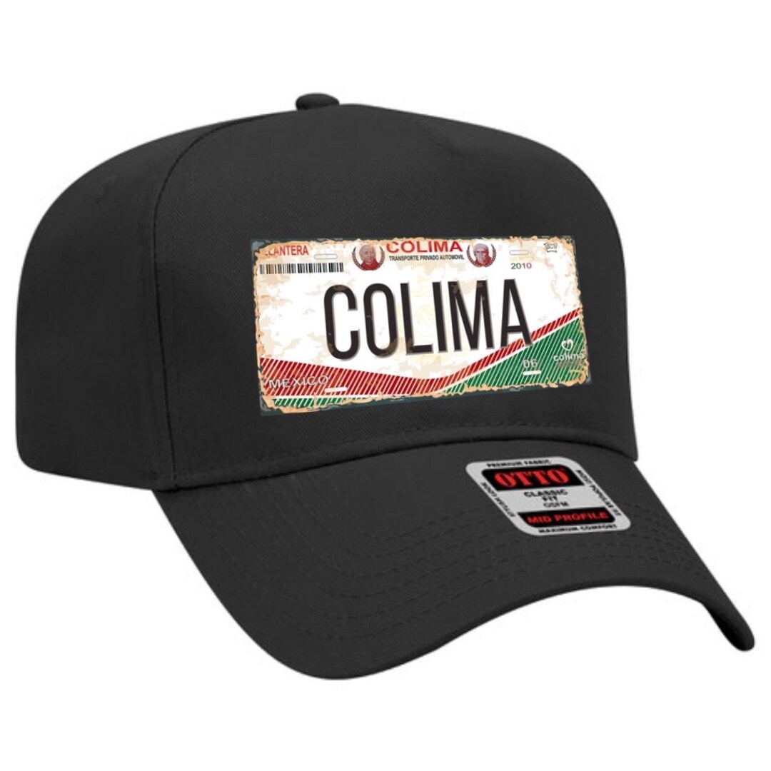 Colima Mexico Plate Placa De Mexico Baseball Cap Hat Snapback Custom ...