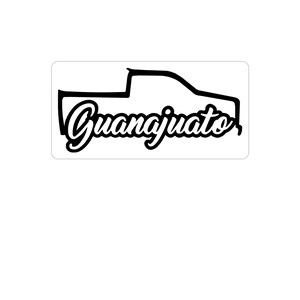 Guanajuato Truck Outline Outdoor Window Vinyl Decal Sticker, Laptop ...