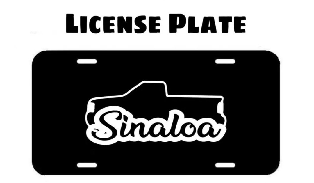 Sinaloa Truck Outline Aluminum License Plate - Etsy