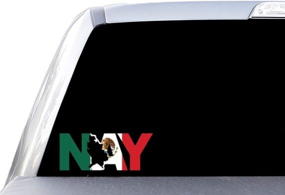Nayarit NAY Mexican Flag Colors Sticker Vinyl Decal | Etsy