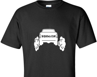 Si Quema Cuh Mens Black T-shirt Cuh Trokiando Takuache Suelo - Etsy